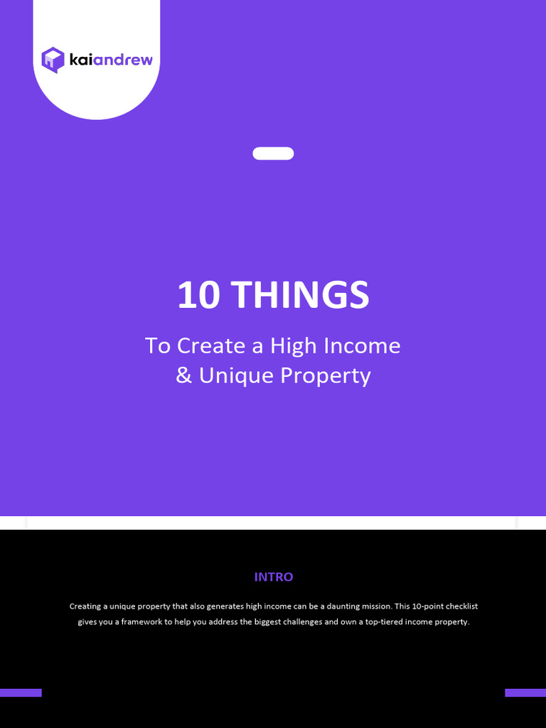 10 Steps to High-Income Property Success | PDF | Revenue | Economics