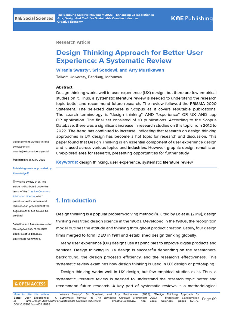 Design Thinking in User Experience Research | PDF | Design Thinking ...