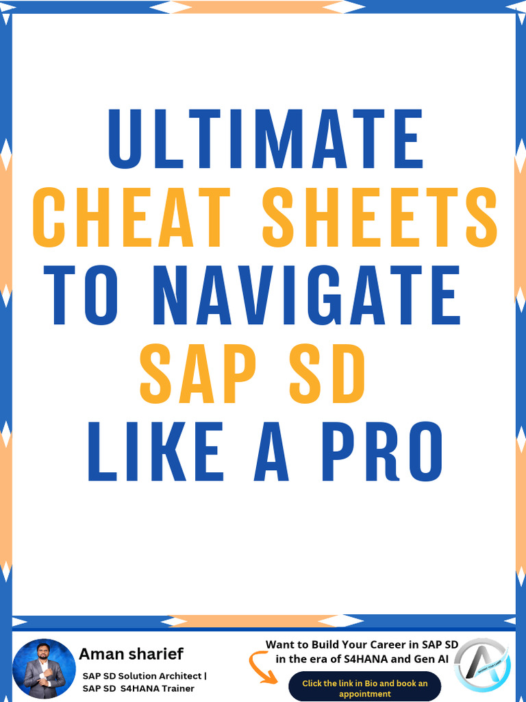 SAP SD Cheat Sheets for S4HANA | PDF