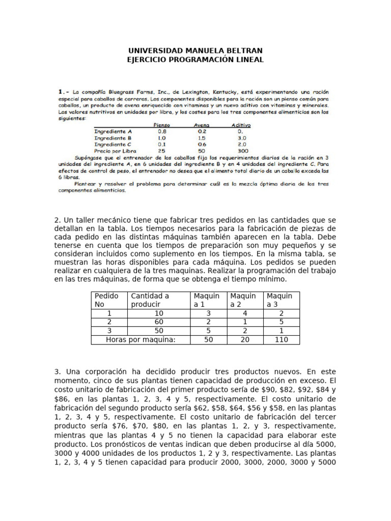 Ejercicios Pl 2 | PDF