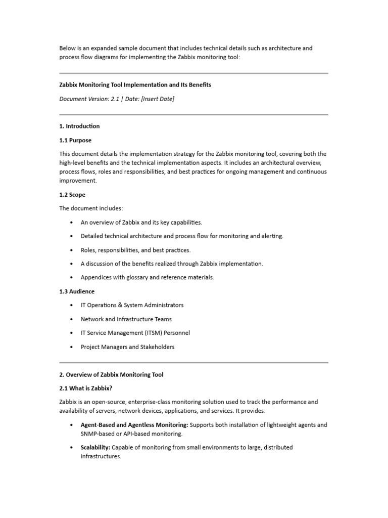 Zabbix Monitoring Tool Implementation Guide | PDF | Proxy Server | Server (Computing)
