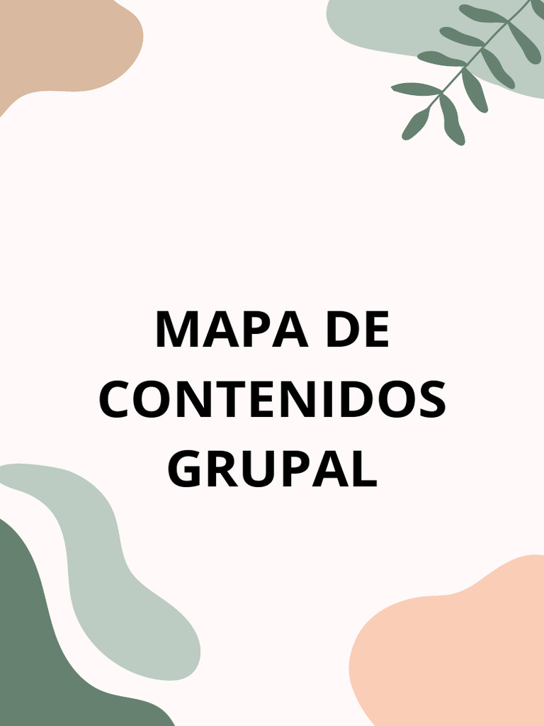 Mapa de Contenidos Grupal | PDF