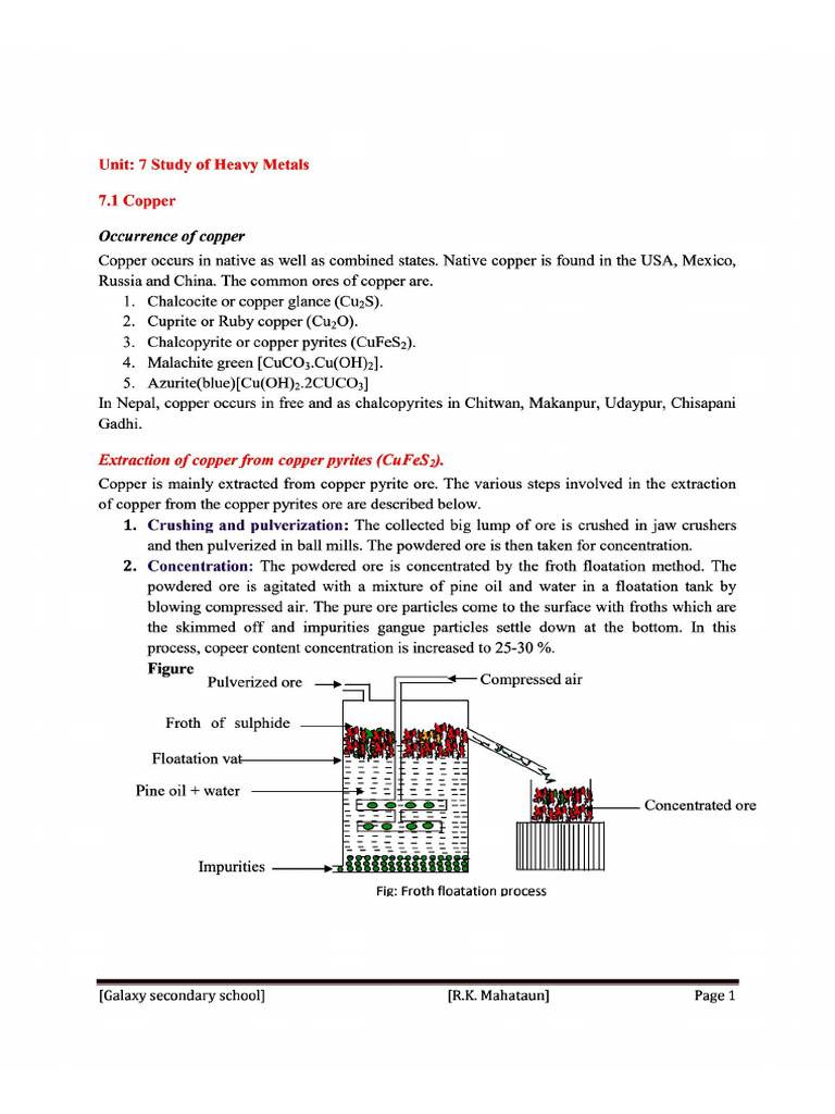 Heavy Metals Note-1 | PDF