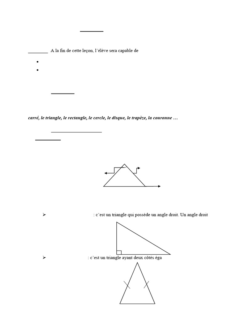 Triangle isocèle : définition et propriétés | PDF | Triangle | Zone