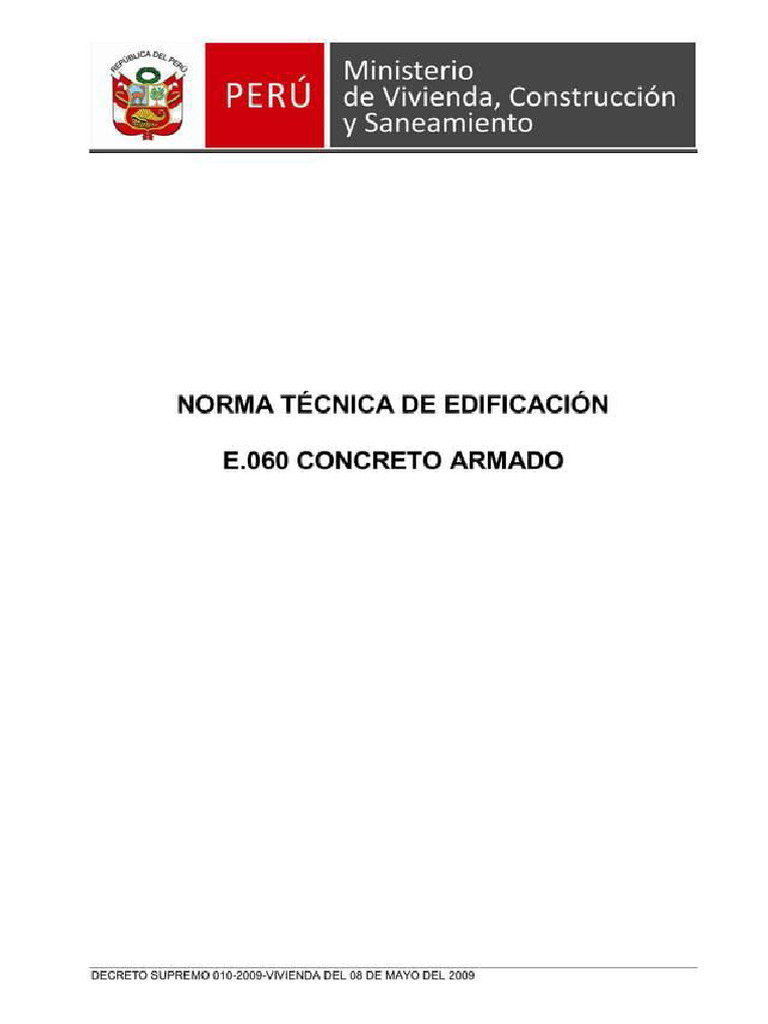 Norma E 0.60 Peruana | PDF