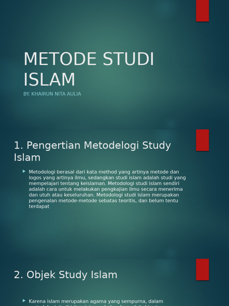 Metode Studi Islam | PDF