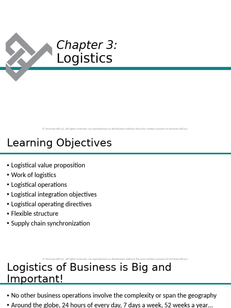 Bowersox6e PPT Ch03 DJC Rev | PDF | Logistics | Supply Chain