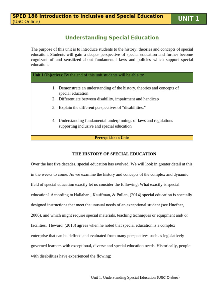 Introduction to Special Education | PDF | Special Education | Disability