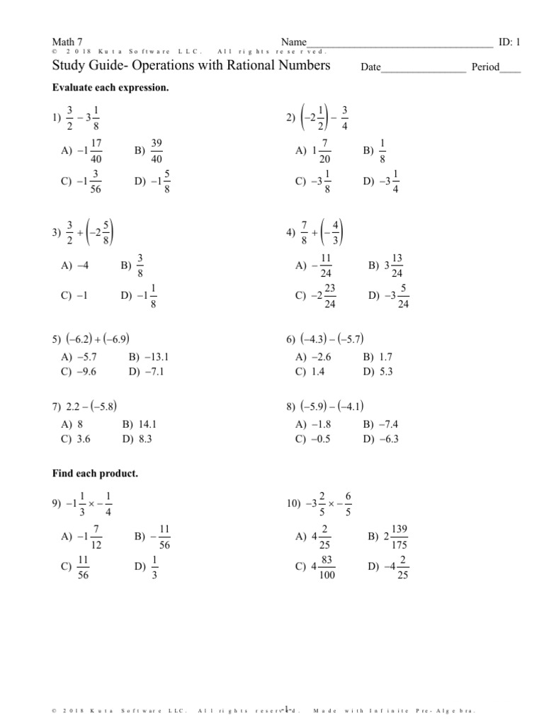 Toddle 522a4157 Aa9c 48c4 92ad 4155f3bc1b8c Study Guide Operations With Rational Numbers | PDF ...