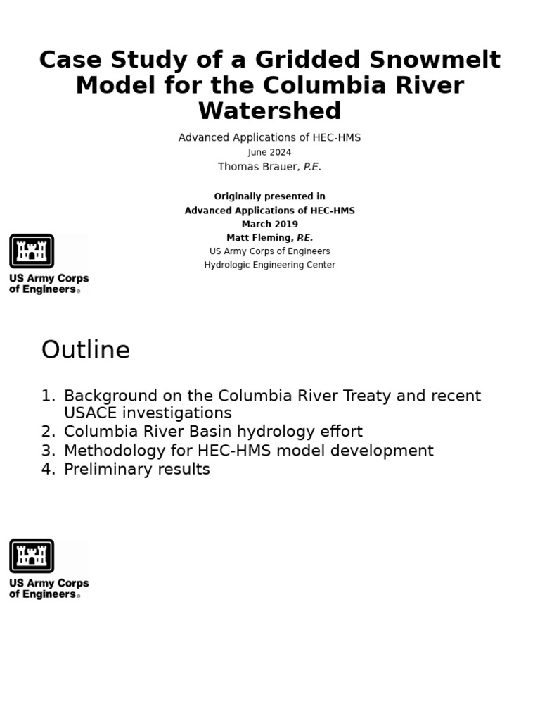 L8 Case Study Gridded Snowmelt Model For The Columbia River Watershed ...