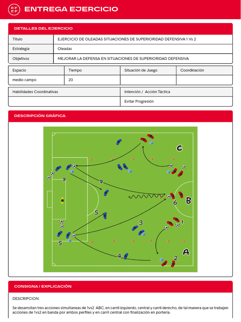 Tarea Uefa C Modulo Jugadores y Entrenamiento | PDF | Defensor (Asociación de Fútbol)