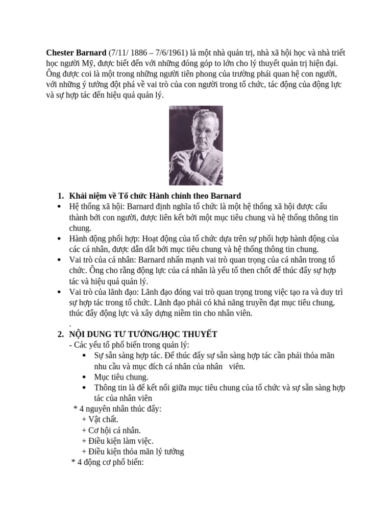 Chester Barnard | PDF