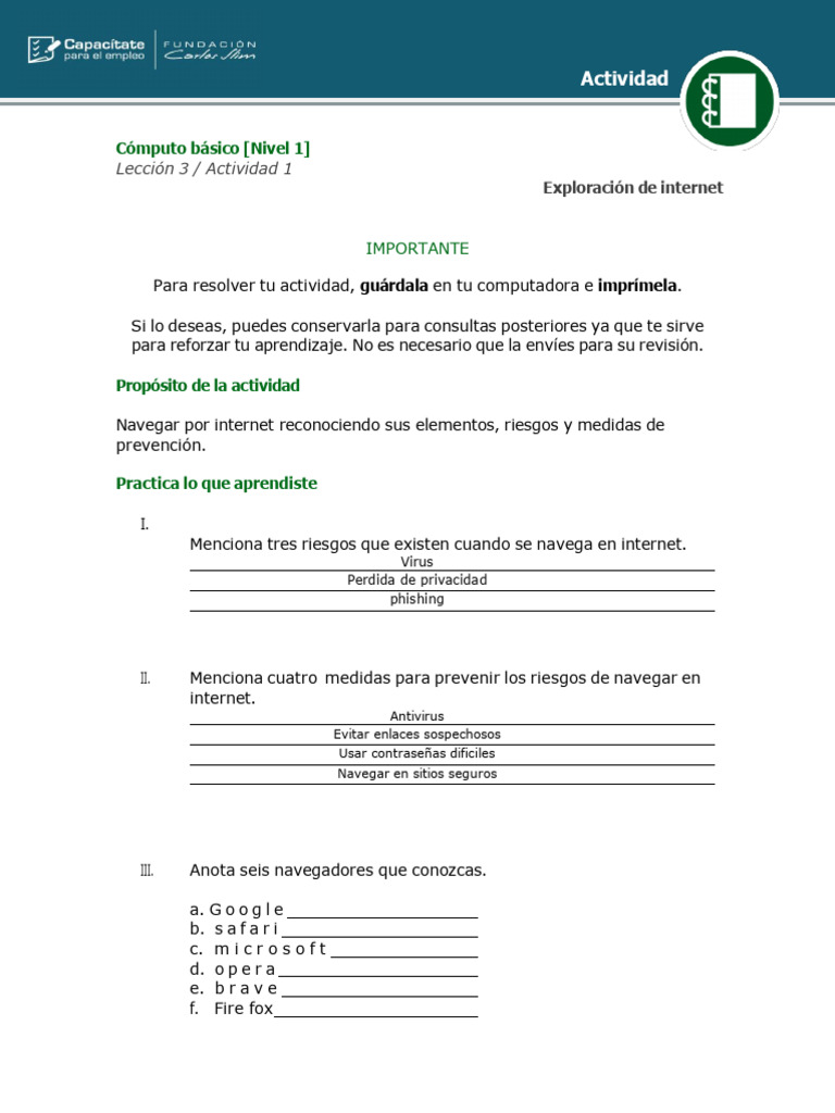 Exploración de internet (1) | PDF | Internet | ciberespacio