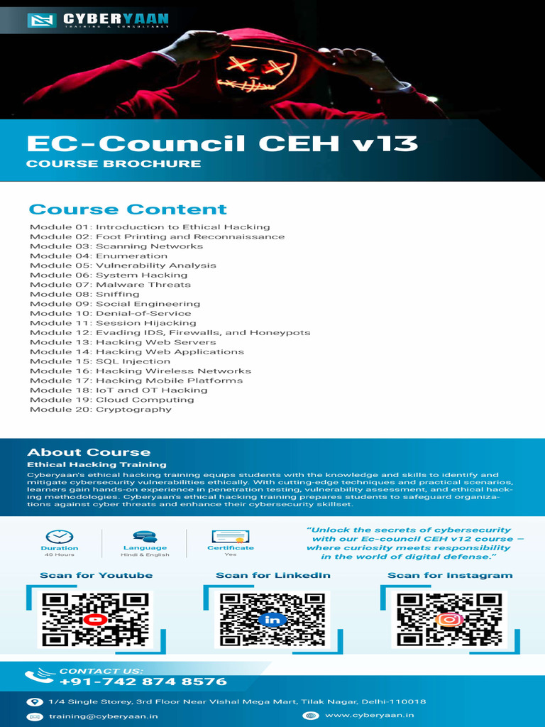 Certified Ethical Hacker Cehv13 Course | PDF