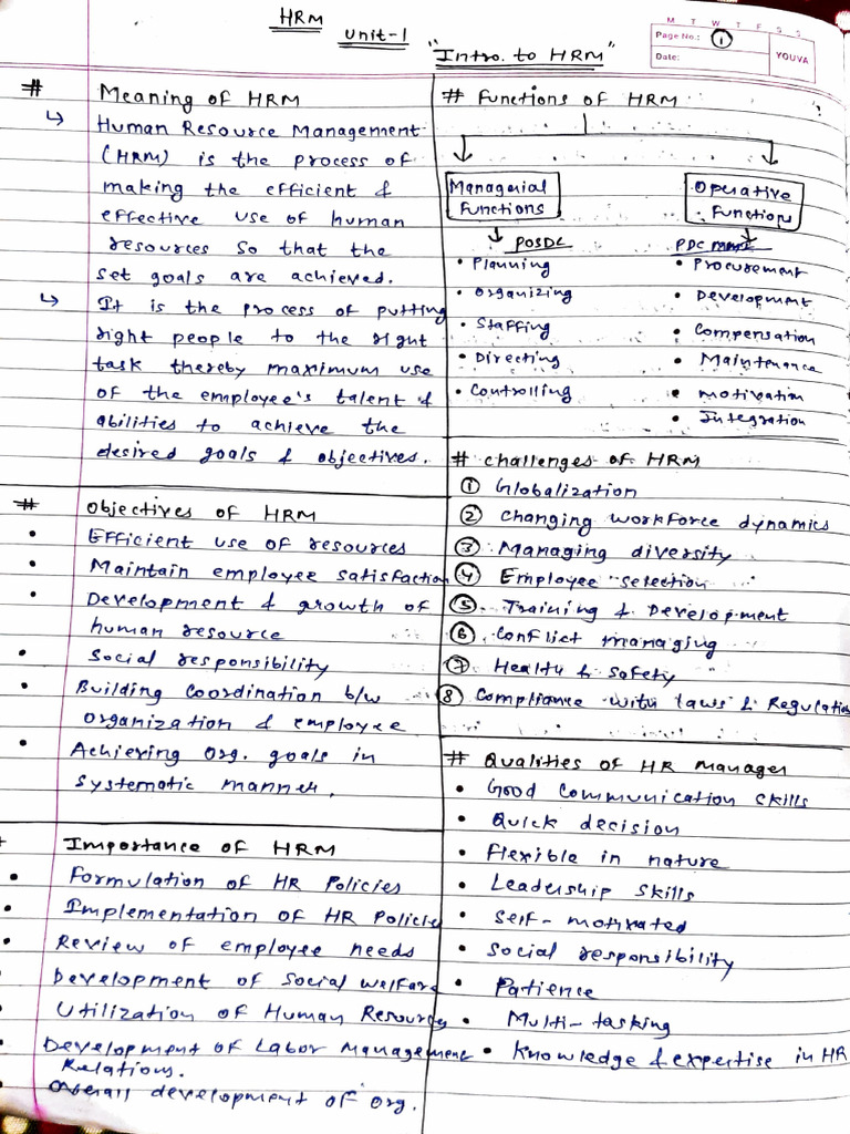 MPO Notes (UNIT-1 To UNIT-5) | PDF | Human Resource Management ...