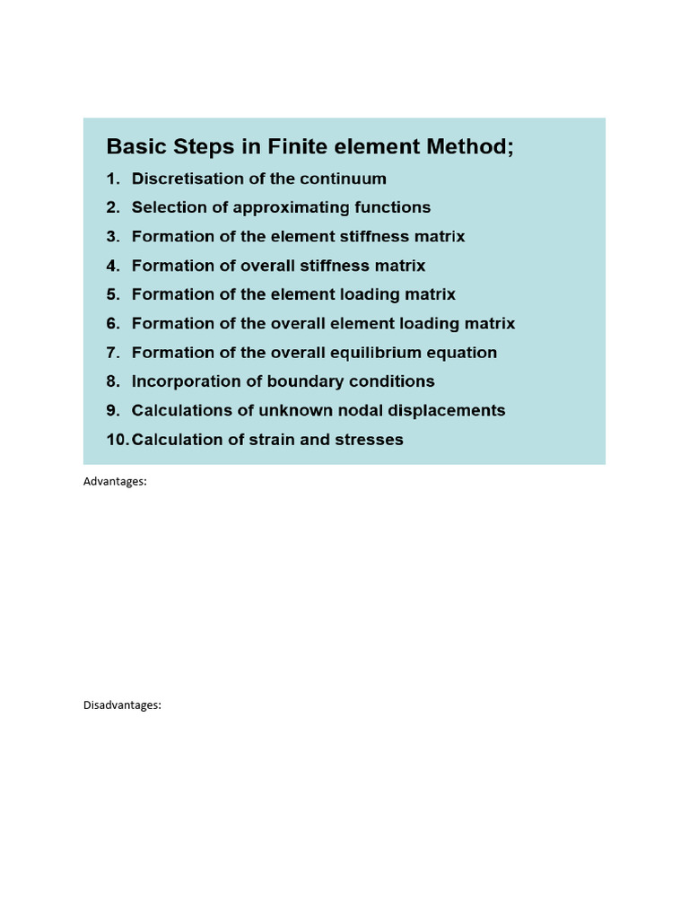 FEM Minor 1 | PDF | Finite Element Method | Applied Mathematics