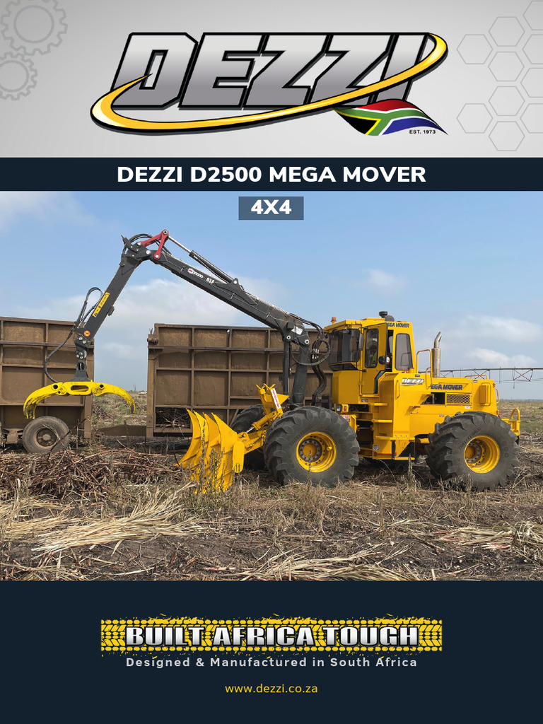 DEZZI D2500 Mega Mover Specifications | PDF | Brake | Steering