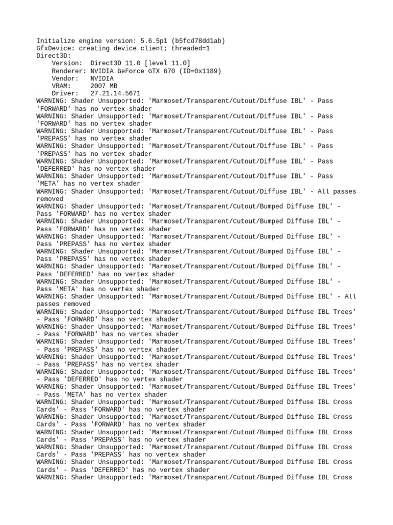 output_log | PDF | Shader | Computer Programming