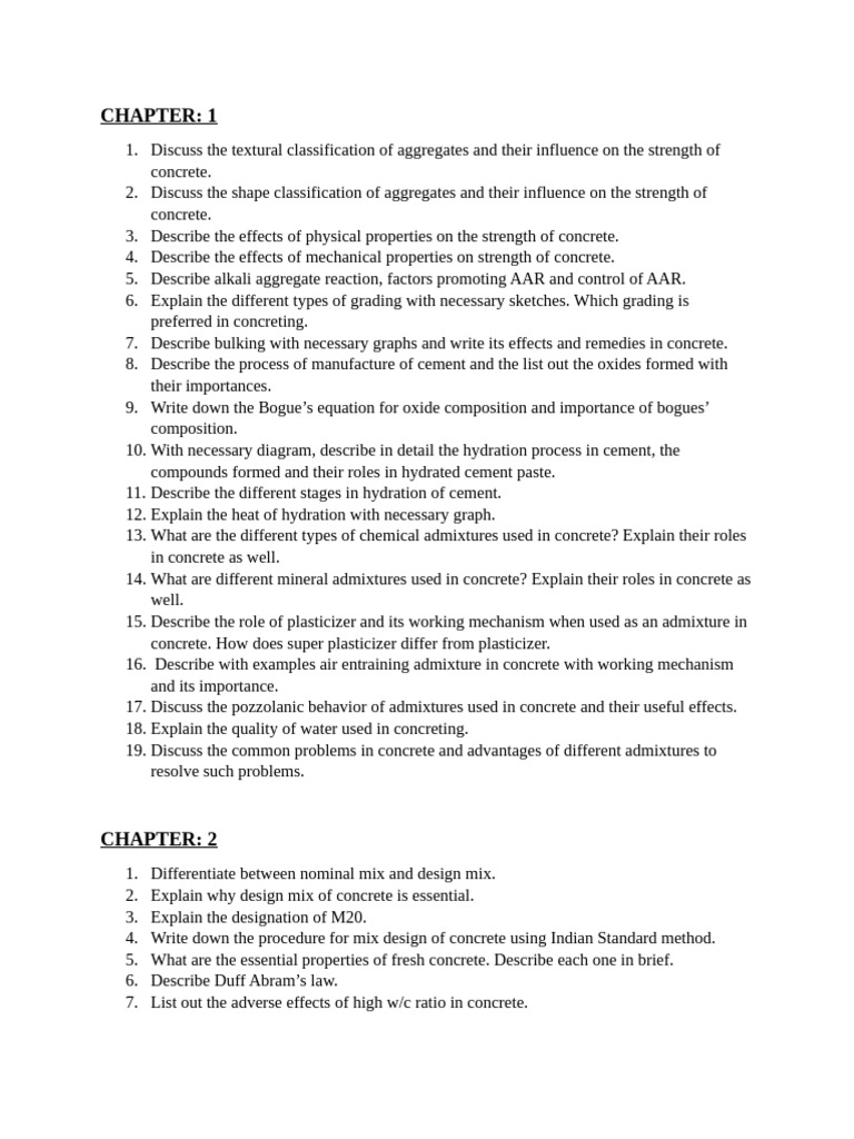 Possible - Topics of CTMS | PDF | Concrete | Masonry