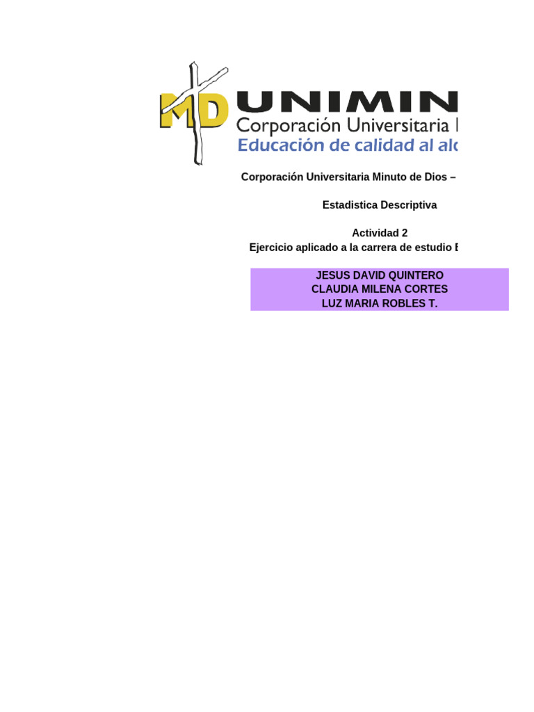 Act 2 Estadistica | PDF | Estadísticas descriptivas | Análisis estadístico