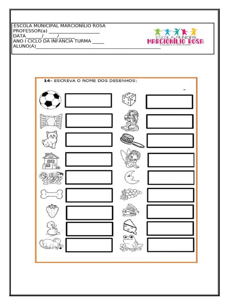 Atividades Para Imprimir Pdf