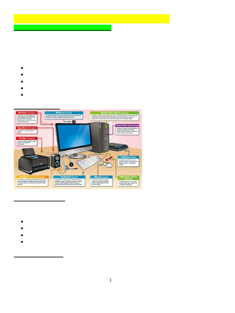 Uace Sub Ict Notes | PDF | Bios | Computer File