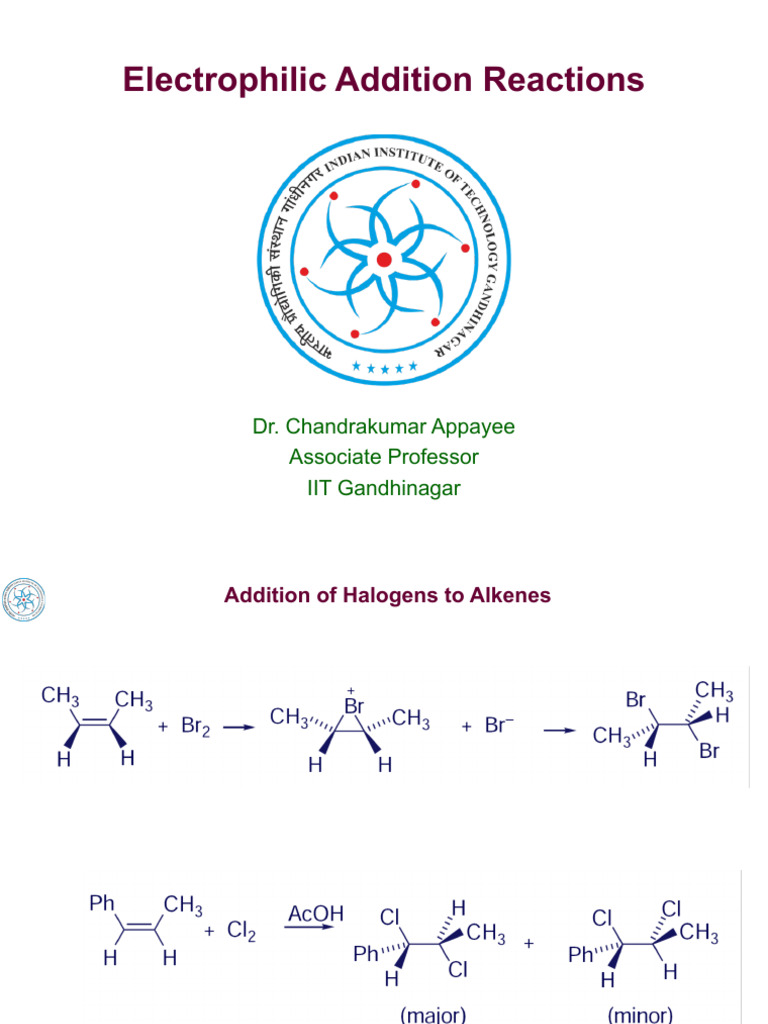 Electrophilic Addition Reaction | PDF