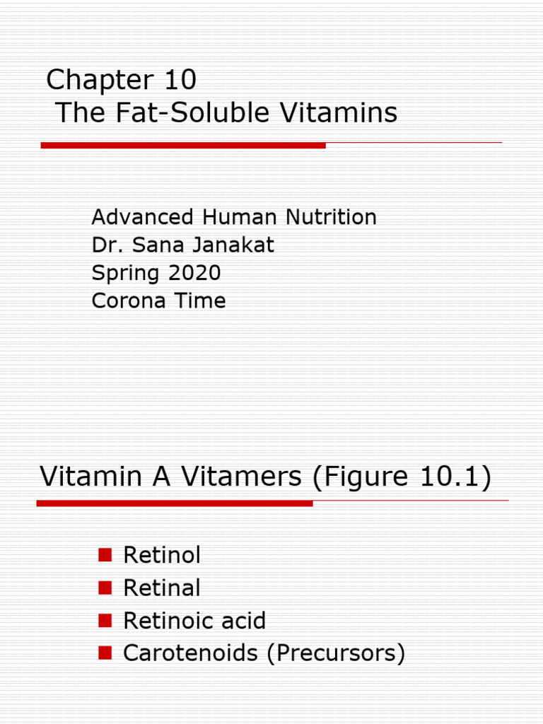 Understanding Fat-Soluble Vitamins | PDF | Vitamin A | Vitamin D