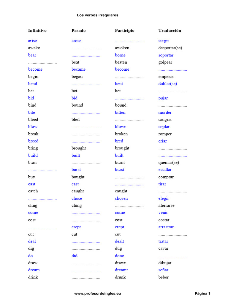 ejercicios-verbos-irregulares-en-ingles-1-pdf.php | PDF