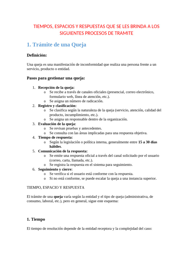 Tramite Queja, Derechos de Peticion, Circular Informativa | PDF | Petición | Apelación