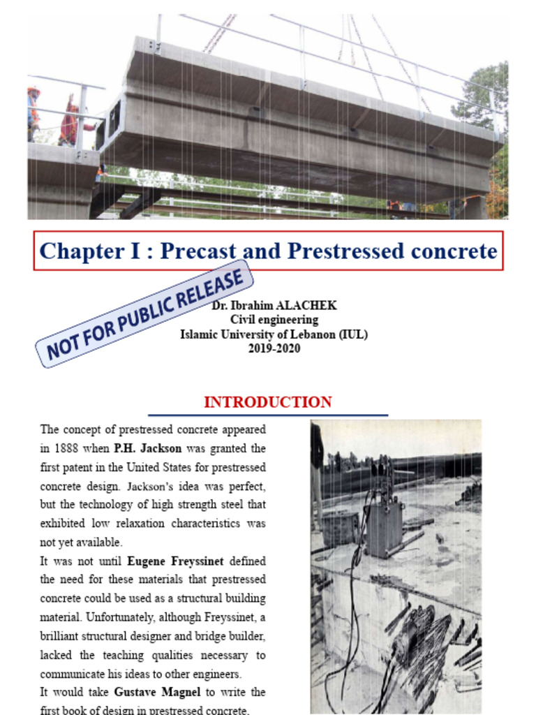 Chapter I Precast and Prestressed Concre | PDF | Precast Concrete | Concrete