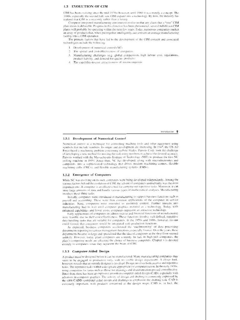 Evolution of CIM | PDF