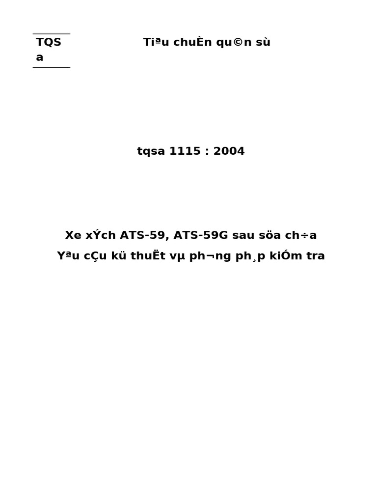 TQSA 1115 2005 xe xích ATS 59 | PDF