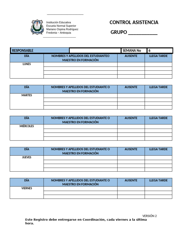 Control Asistencia | PDF