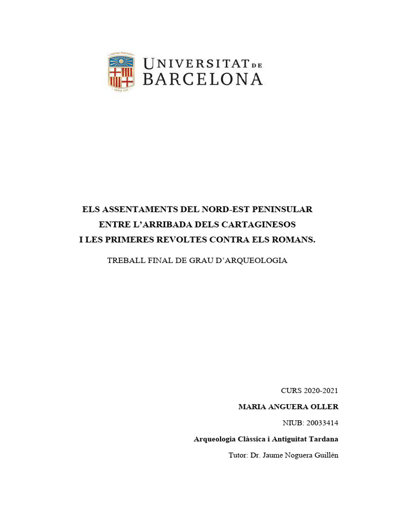 01anguera Oller - Maria - TFG ARQ 2020-2021 | PDF