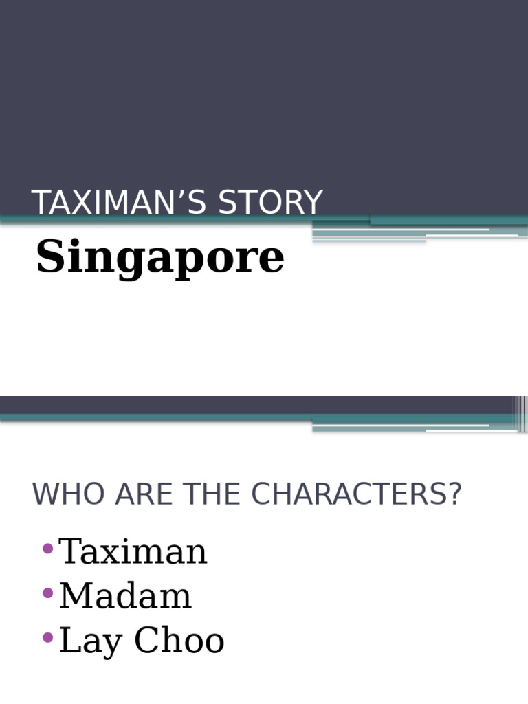 Taximan's Story | PDF