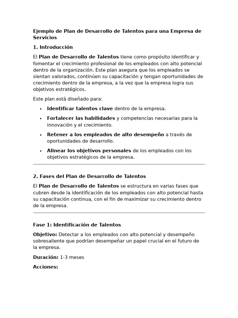 DESARROLLO DE TALENTOS | PDF | Liderazgo | Business
