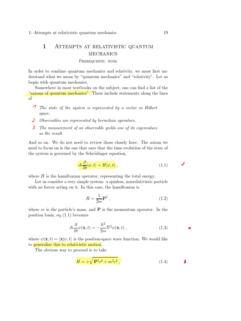 Quantum Field Theory Sec1 | PDF | Spin (Physics) | Hamiltonian (Quantum ...