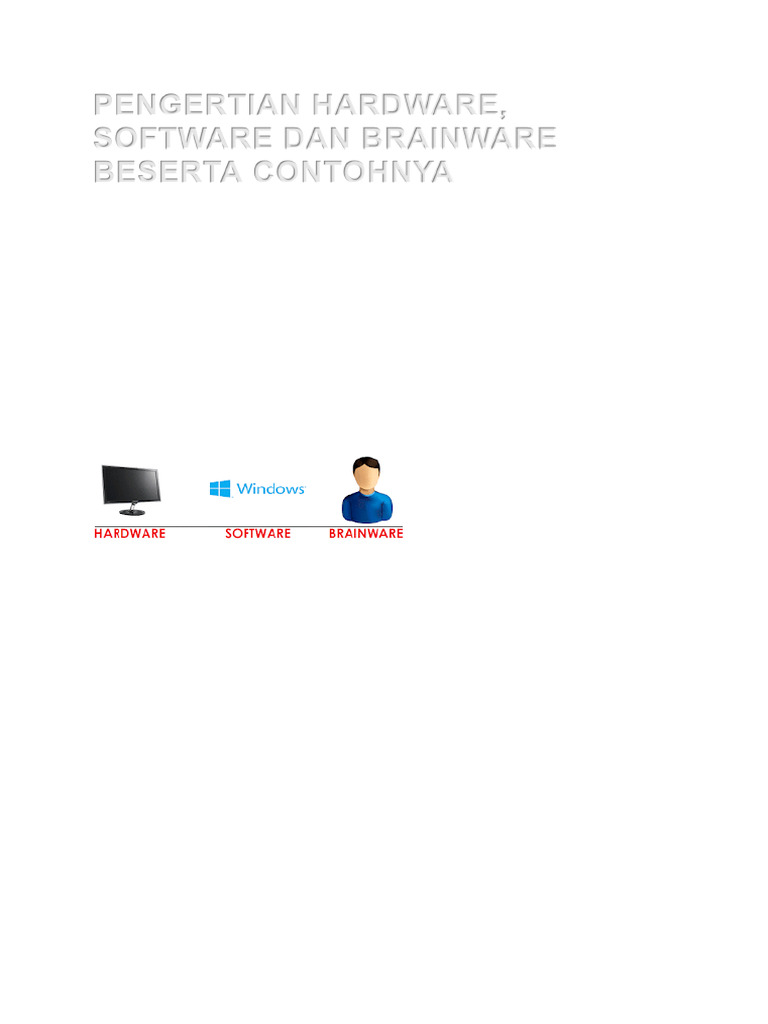 Pengertian Hardware, Software, dan Brainware | PDF