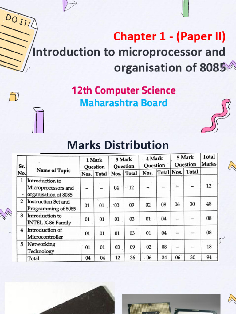 1.introduction To Microprocessor and Organisation of 8085 | PDF | Integrated Circuit ...