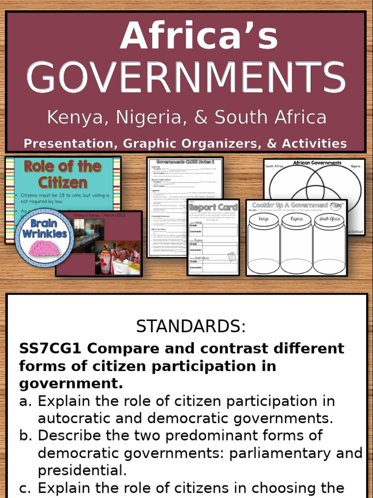Government Types in Africa: Kenya, Nigeria, South Africa | PDF ...