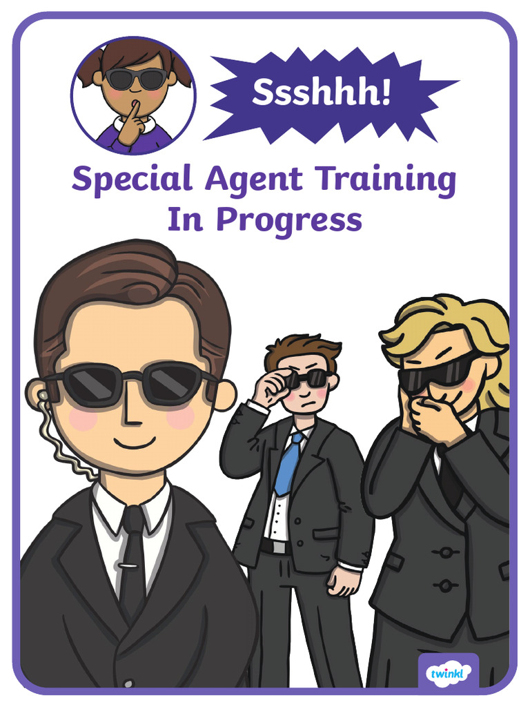 T LF 1652173561 SSSHHH Special Agent Training in Progress Display ...