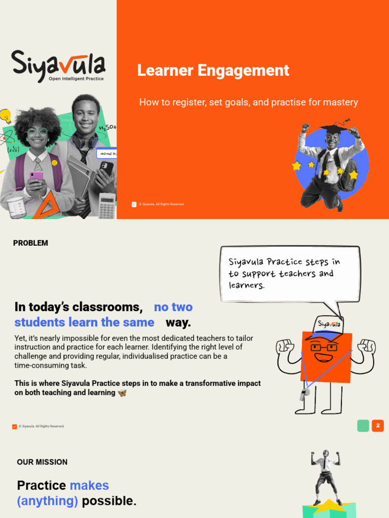 Siyavula Learner Presentation | PDF | Learning | Teachers
