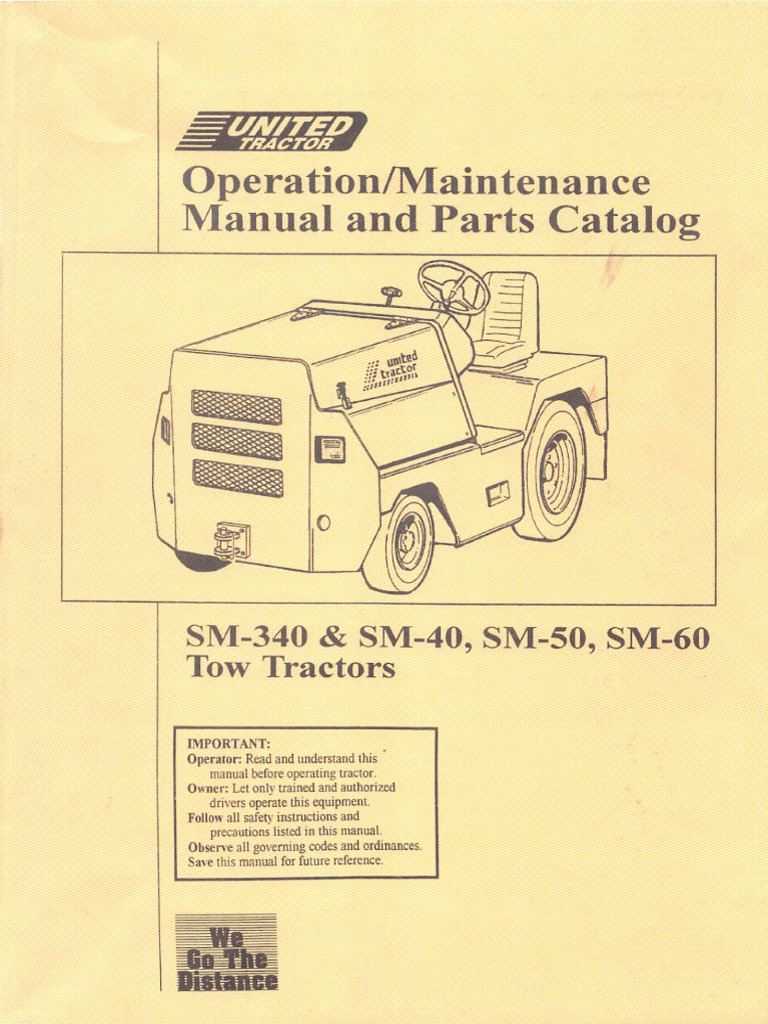 Operatiion-Maintenance Manual and Parts Catalog SM - 340D - 5 PESQUISÁVEL | PDF | Tractor | Brake