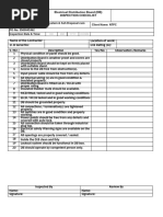Electrical Distribution Board Inspection Checklist | PDF