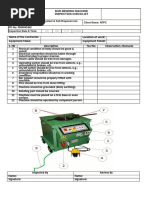 Grinding Machine Inspection Checklist | PDF