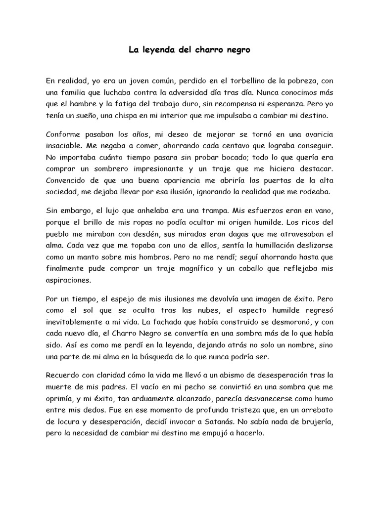 La Leyenda Del Charro Negro | PDF