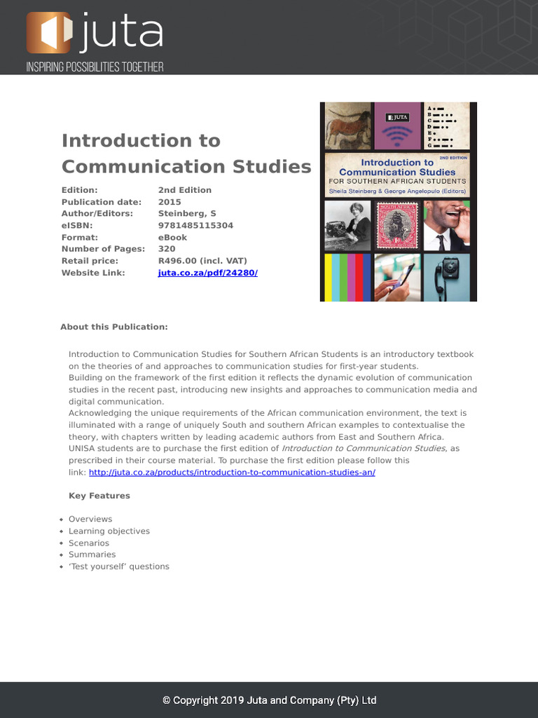 Introduction To Communication Studies | PDF