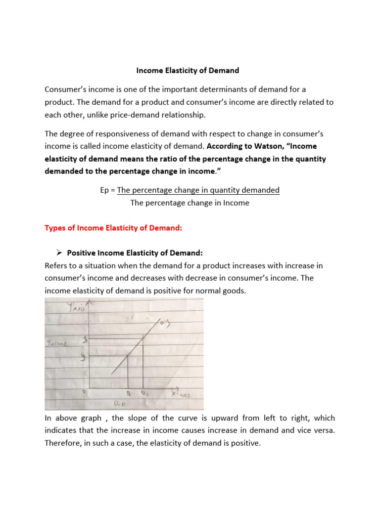 Understanding Income Elasticity of Demand | PDF | Demand | Elasticity ...