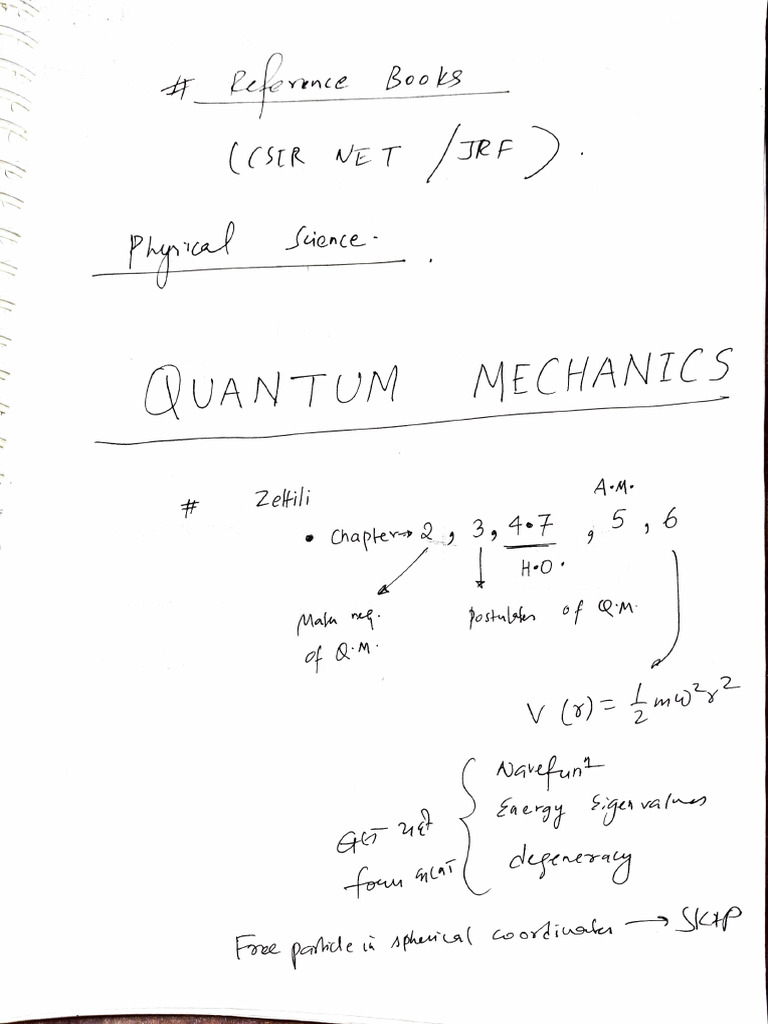 Quantum Mechanics Study Guide | PDF